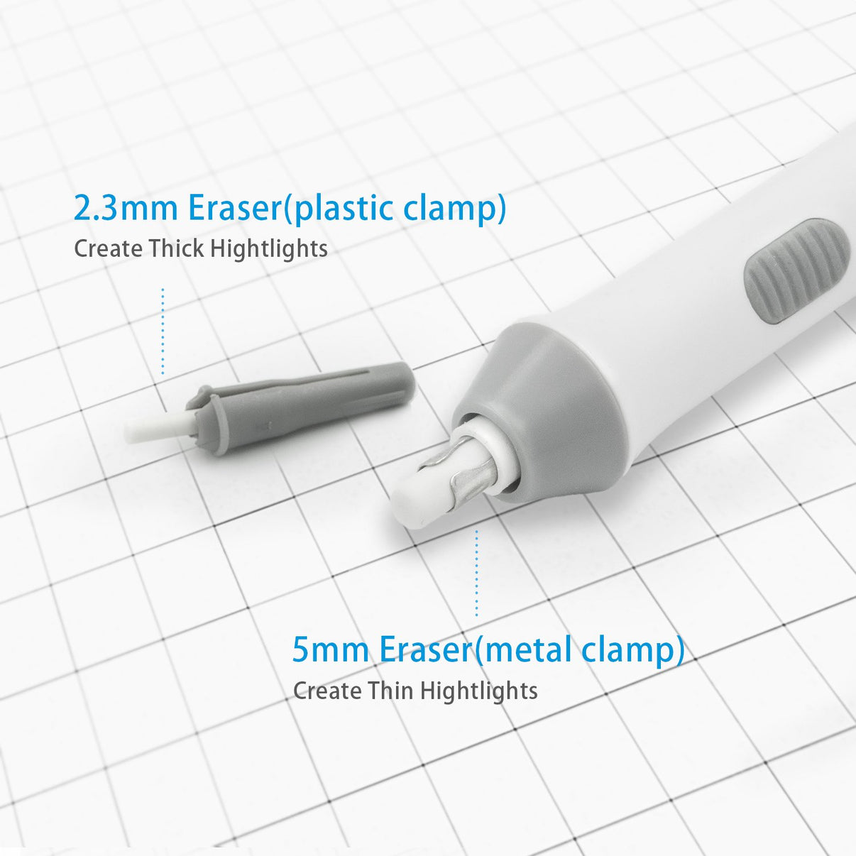 Electric Erasers with 140 Refills, Battery Operated-EEW01 – AFMAT